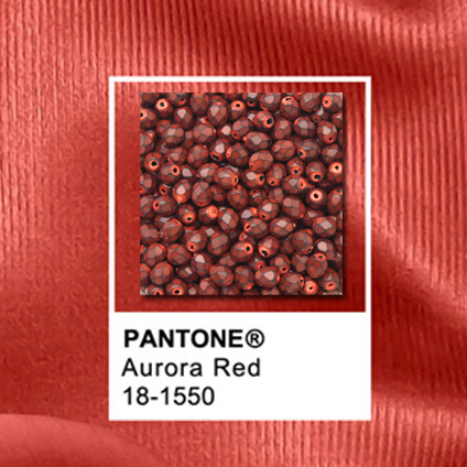 Pantone Aurora Red Glowing Scarlet ( Similar ) Color | Bd4848 Hex